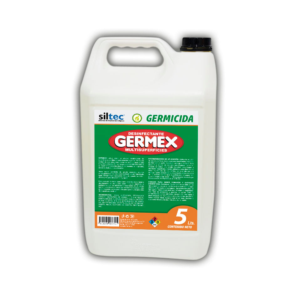 GERMICIDA GERMEX SANITIZANTE DE PISOS Y PAREDES BIODEGRADABLE 5 LITROS ...