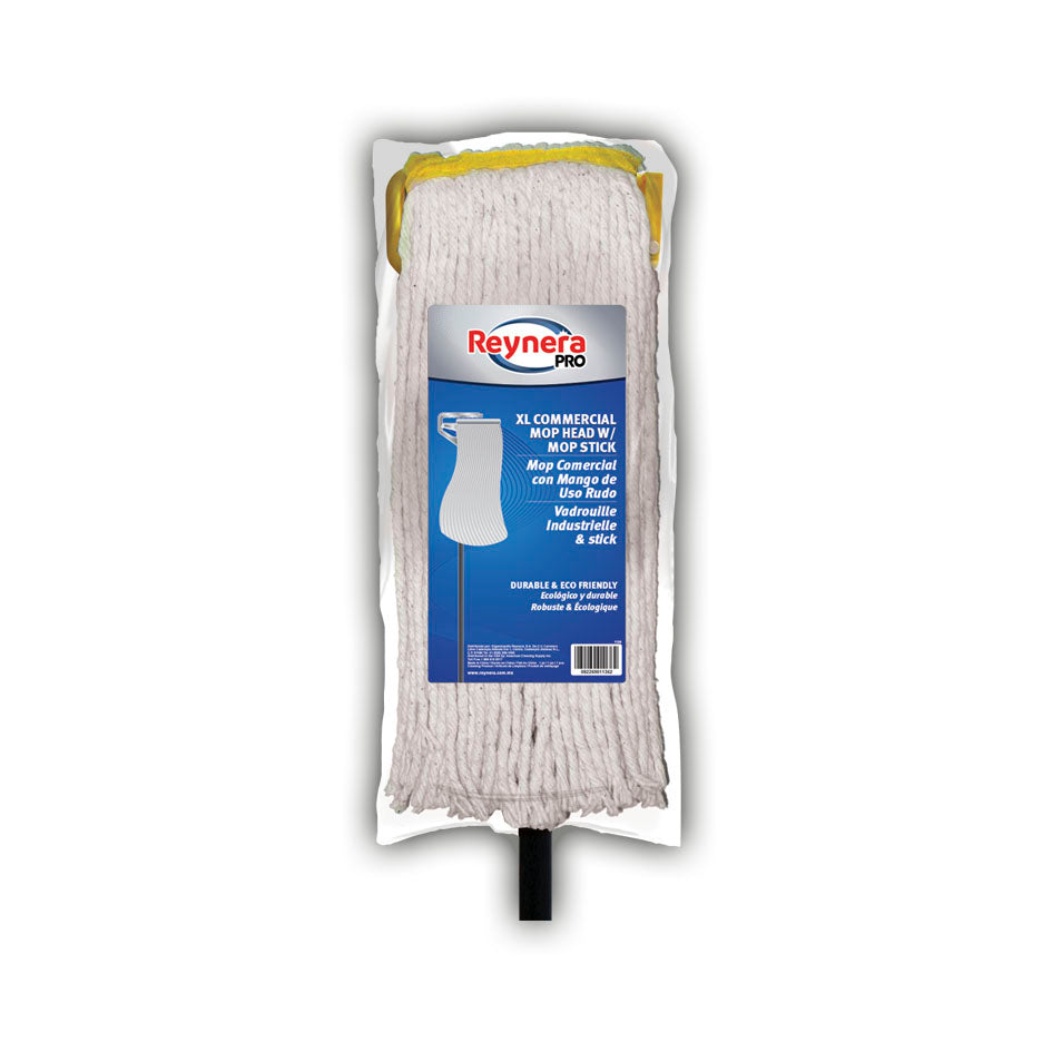REYNERA MOP DE ALGODÓN CON CLIP Y MANGO METÁLICO, 510GR – Siltecsa