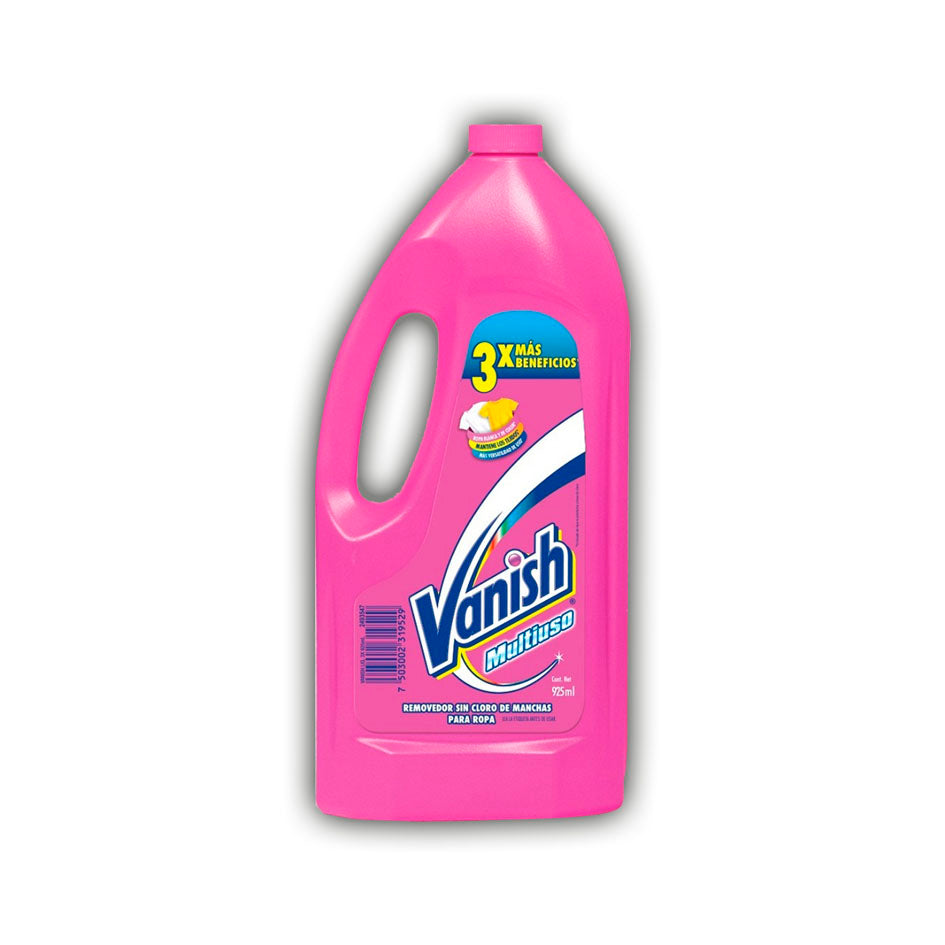 VANISH 925 ML REMOVEDOR DE MANCHAS LIQUIDO ROSA – Siltecsa