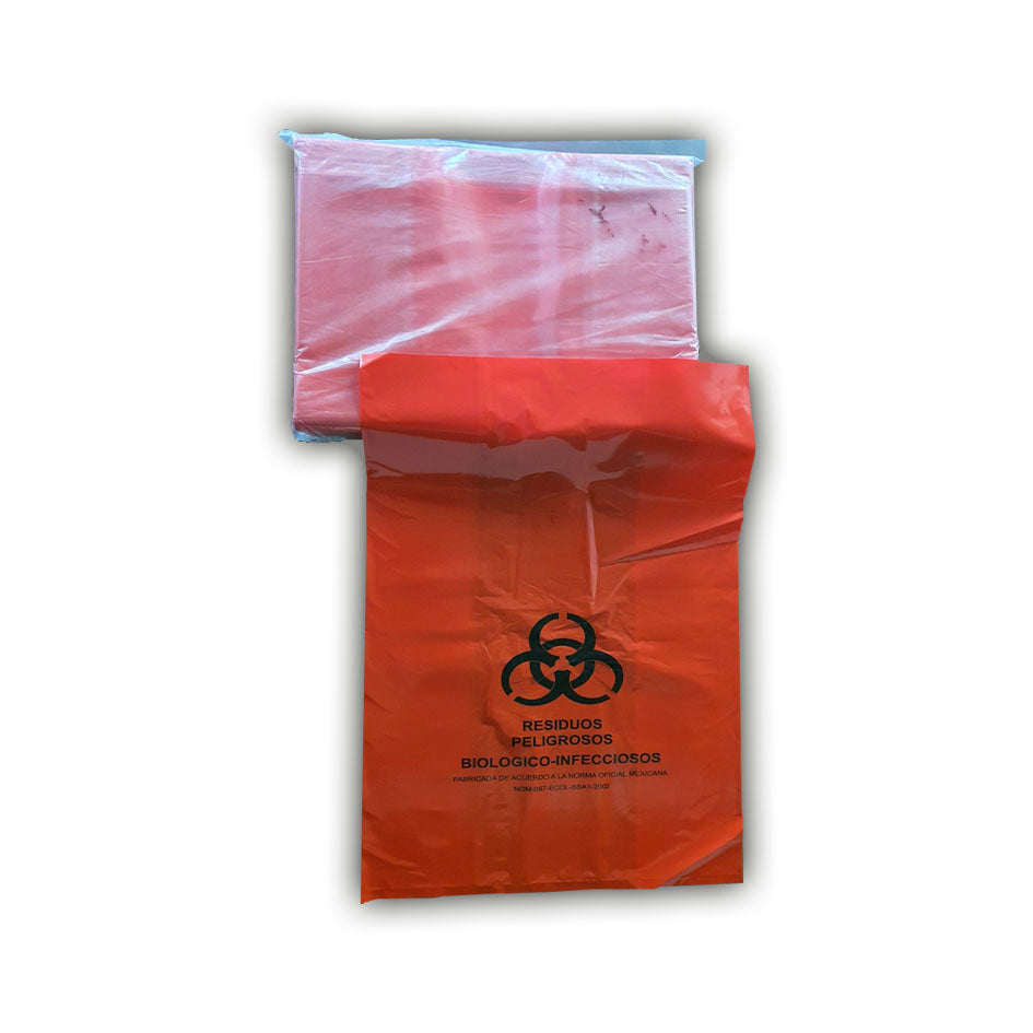 BOLSA ROJA RPBI 55X60 BOLSA C/100 PZAS RESIDUOS INFECCIOSOS – Siltecsa