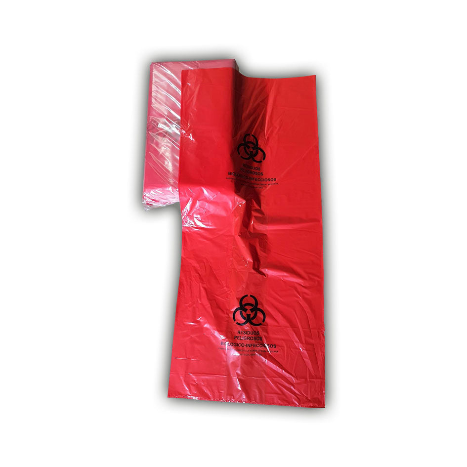 BOLSA ROJA RPBI 90X120 BOLSA C/100 PZAS RESIDUOS INFECCIOSOS – Siltecsa